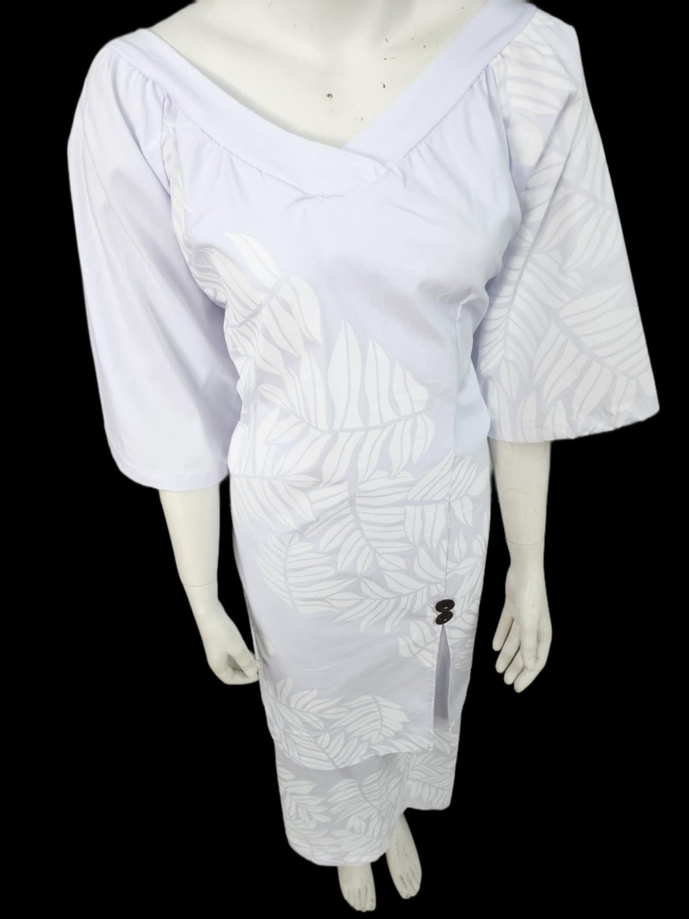 Masiofo White Elei Puletasi Size 22 – Johlei20